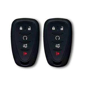 autobase silicone key fob cover for chevy malibu camaro trax traverse trailblazer sonic blazer cruze volt equinox spark | car accessory for chevrolet | key protection case 2 pcs (black)