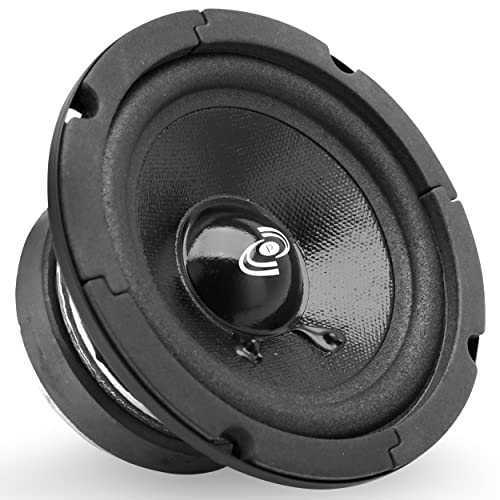 Pyle 5 Inch Woofer Driver - Upgraded 200 Watt Peak High Performance Mid-Bass Mid-Range Car Speaker 450Hz - 7kHz Frequency Response 15 Oz Magnet Structure 8 Ohm w/ 92dB and Paper Coating Cone - PDMR5 Black