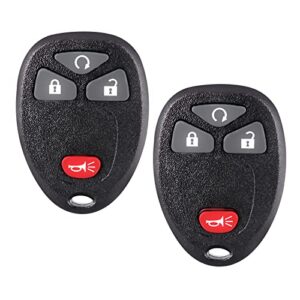 pilida key fob keyless entry remote: keyless control clicker compatible with chevy silveradotraverse equinox avalanche gmc sierra pontiac torrent saturn outlook vue replacement of ouc60270 ouc60221