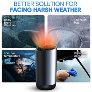 Car Heater - Portable Windshield Defogger and Defroster - 12 V 12.5A Auto Fast Heating Cooling Fan - Safe Efficient Fast - for Easy Defrost and Demist Removal