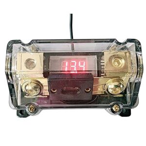 car audio digital led display fuse holder anl include fuse distribution block 1 way in 1 way out