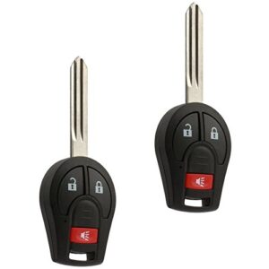 key fob keyless entry remote fits nissan rogue cube juke versa nv 2008 2009 2010 2011 2012 2013 2014 (cwtwb1u751), set of 2