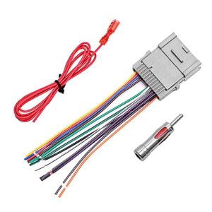 rdbs auto aftermarket radio wiring harness kit stereo wire antenna adapter receiver fit for some chevy gmc buick pontiac etc. vehicles