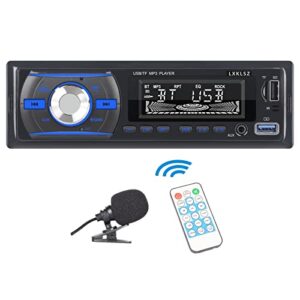 lxklsz auto radio car stereo bluetooth single din lcd audio radio with app control mp3 player supports hands free calling am/fm radio aux input tf/eq/usb fast charging radio receiver