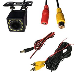 12 LED Night Visions Waterproof Vehicle Backup Camera, Car Rear View Camera 170° Wide Angle Reversing Parking Cameras