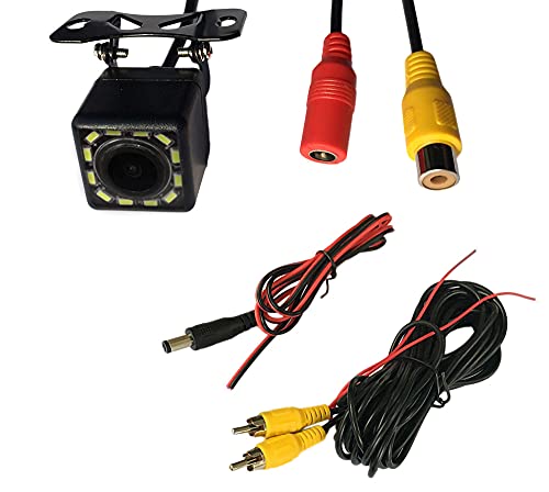 12 LED Night Visions Waterproof Vehicle Backup Camera, Car Rear View Camera 170° Wide Angle Reversing Parking Cameras