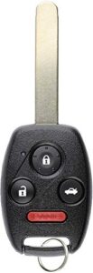 keylessoption keyless entry remote fob uncut ignition car key for 2008-2012 honda accord mlbhlik-1t