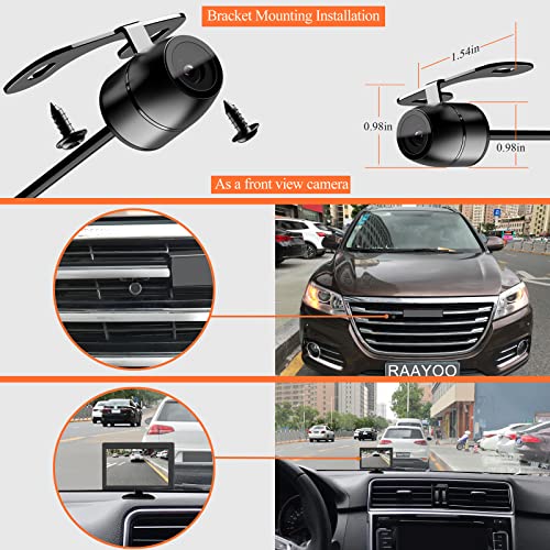 Backup Camera for car,170°Wide View Angle Back up Camera System,Waterproof Night Vision Car Rear View Camera,Flush Mount Backup Camera,Universal for Pickup Truck Car SUV with 12V