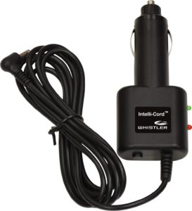 whistler intellicord power cord: 12v dc adapter for xtr and cr laser radar detectors , black