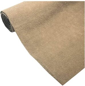 new cc3tan 3-feet long by 4 feet wide, 12 square feet tan carpet for speaker sub box carpet home, auto, rv, boat, marine, truck, car trunk liner