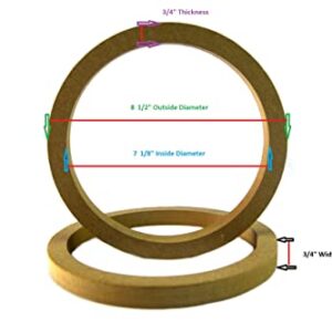 Audiopipe RING8GR Nippon 8 Mdf Speaker Ring With Bevel