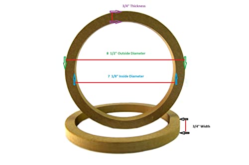 Audiopipe RING8GR Nippon 8 Mdf Speaker Ring With Bevel