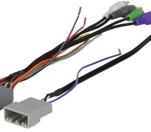 Scosche HA13B Compatible with 2006-11 Honda Civic Amplified system Wire Harness / Connectors; 4CH RCA w/Sub Amp Input Wire Harness / Connector, Non-Navigation