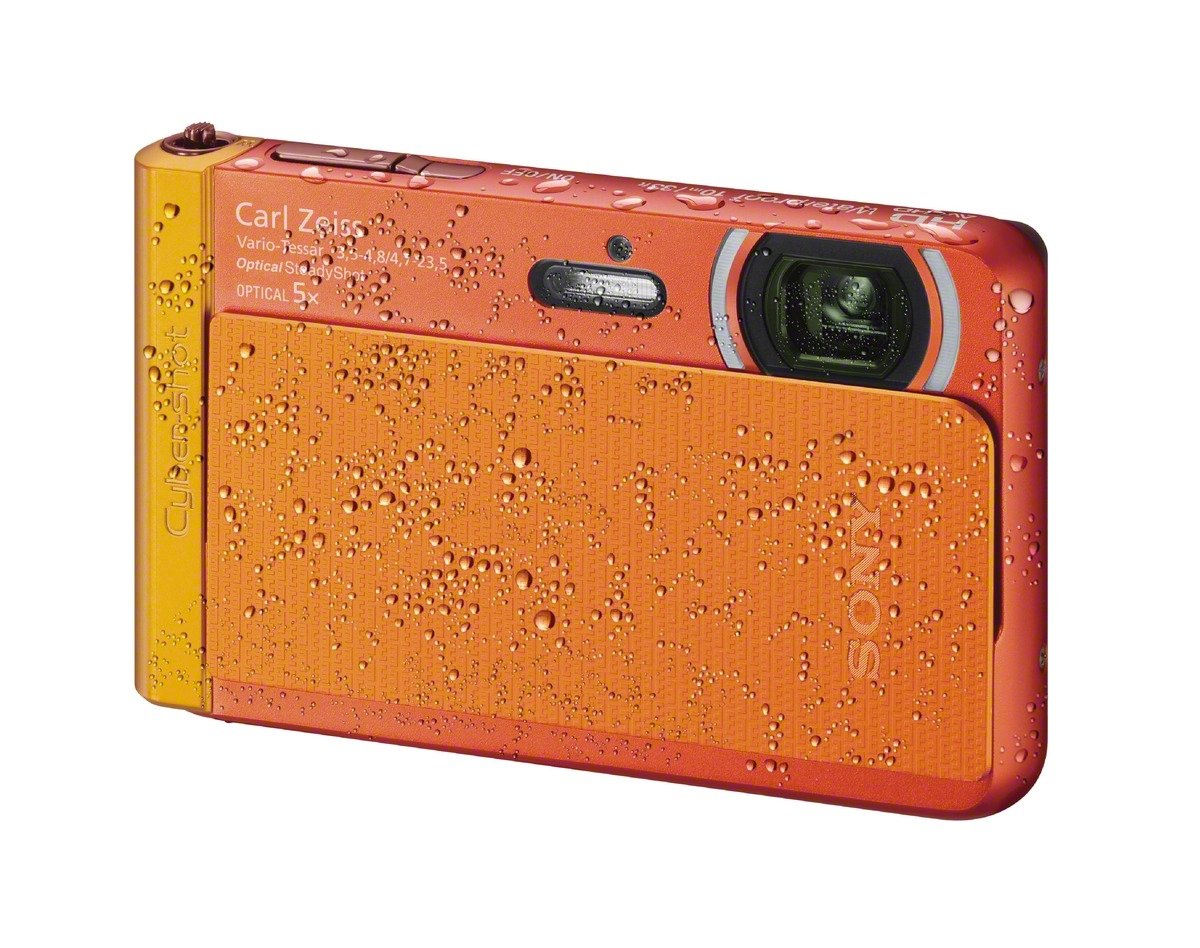 Sony DSC-TX30/D 18 MP Digital Camera with 5x Optical Image Stabilized Zoom and 3.3-Inch OLED (Orange)