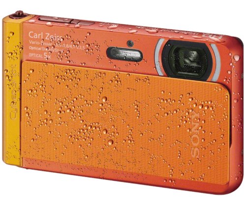 Sony DSC-TX30/D 18 MP Digital Camera with 5x Optical Image Stabilized Zoom and 3.3-Inch OLED (Orange)