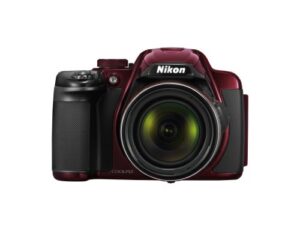 nikon coolpix p520 18.1 mp cmos digital camera with 42x zoom lens and full hd 1080p video (red) (old model)