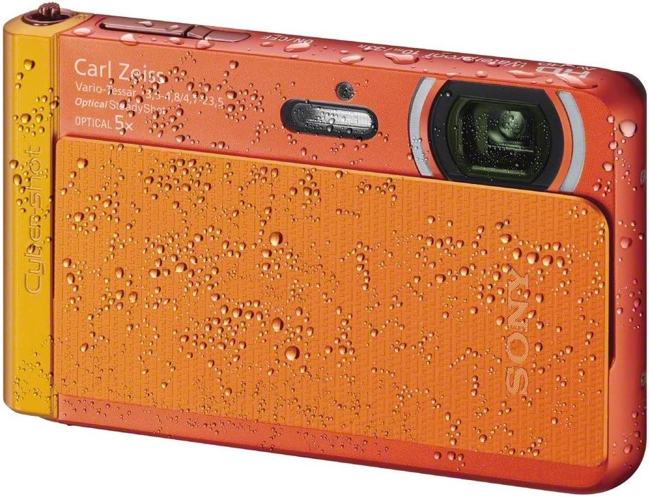 Sony DSC-TX30/D 18 MP Digital Camera with 5x Optical Image Stabilized Zoom and 3.3-Inch OLED (Orange)