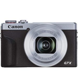 Canon PowerShot Digital Camera [G7 X Mark III] with Wi-Fi & NFC, LCD Screen and 4K Video - Silver (Renewed)