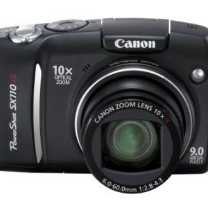 Canon Powershot SX110IS 9MP Digital Camera with 10x Optical Image Stabilized Zoom (Black)