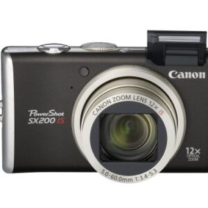 Canon PowerShot SX200IS 12 MP Digital Camera with 12x Wide Angle Optical Image Stabilized Zoom and 3.0-inch LCD (Black)