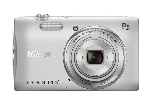 Nikon COOLPIX S3600 20.1 MP Digital Camera with 8x Zoom NIKKOR Lens and 720p HD Video (Silver) (Discontinued by Manufacturer)