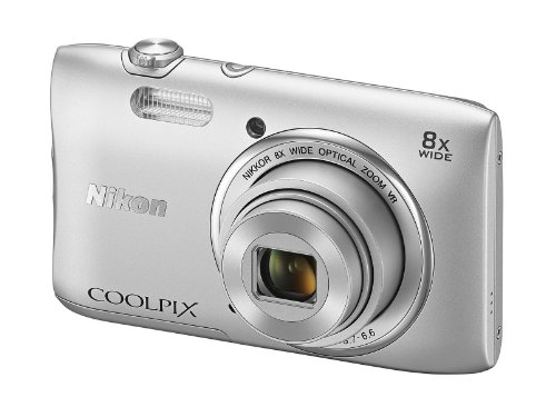 Nikon COOLPIX S3600 20.1 MP Digital Camera with 8x Zoom NIKKOR Lens and 720p HD Video (Silver) (Discontinued by Manufacturer)