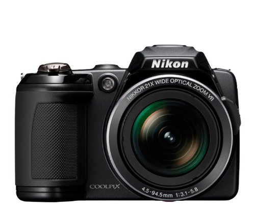 Nikon COOLPIX L120 14.1 MP Digital Camera with 21x NIKKOR Wide-Angle Optical Zoom Lens and 3-Inch LCD (Black) (OLD MODEL)