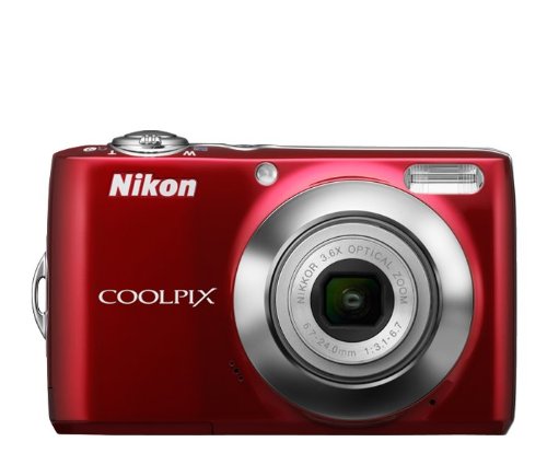 Nikon COOLPIX L24 14 MP Digital Camera with 3.6x NIKKOR Optical Zoom Lens and 3-Inch LCD (Red)