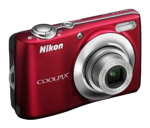 Nikon COOLPIX L24 14 MP Digital Camera with 3.6x NIKKOR Optical Zoom Lens and 3-Inch LCD (Red)