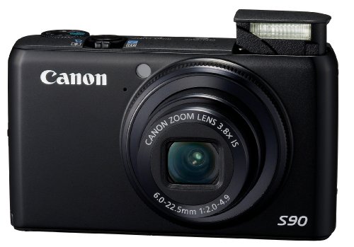 Canon PowerShot S90 10MP Digital Camera with 3.8x Wide Angle Optical Image Stabilized Zoom and 3-Inch LCD (OLD MODEL)