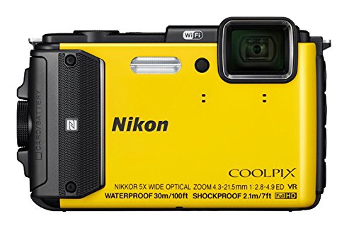 Nikon COOLPIX AW130 Waterproof Digital Camera with Built-In Wi-Fi (Yellow)