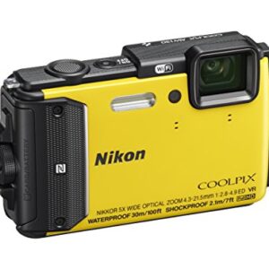 Nikon COOLPIX AW130 Waterproof Digital Camera with Built-In Wi-Fi (Yellow)