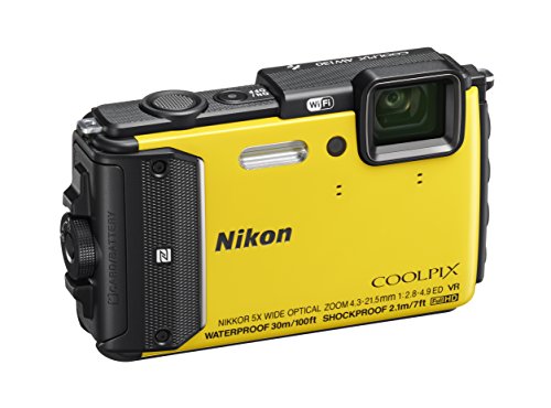 Nikon COOLPIX AW130 Waterproof Digital Camera with Built-In Wi-Fi (Yellow)