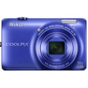 Nikon COOLPIX S6300 16 MP Digital Camera with 10x Zoom NIKKOR Glass Lens and Full HD 1080p Video (Blue)