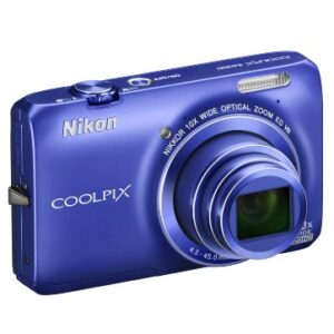 Nikon COOLPIX S6300 16 MP Digital Camera with 10x Zoom NIKKOR Glass Lens and Full HD 1080p Video (Blue)