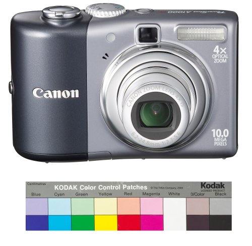 Canon Powershot A1000IS 10MP Digital Camera with 4x Optical Image Stabilized Zoom (Grey)