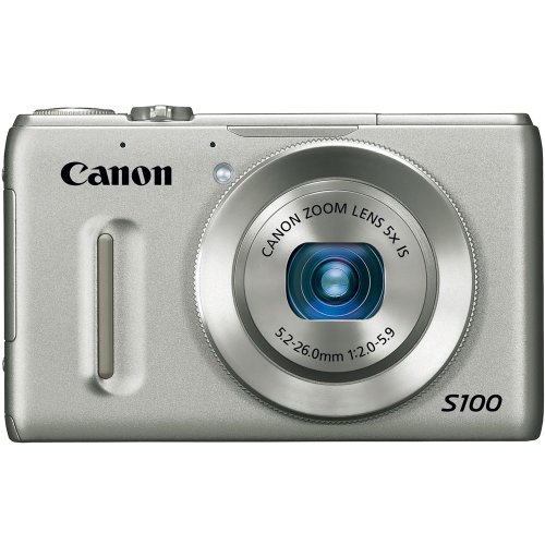 Canon PowerShot S100 12.1 MP Digital Camera with 5x Wide Angle Optical Image Stabilized Zoom (Silver)