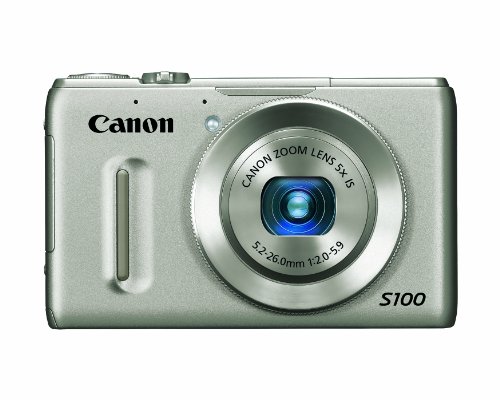 Canon PowerShot S100 12.1 MP Digital Camera with 5x Wide Angle Optical Image Stabilized Zoom (Silver)