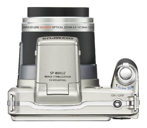 Olympus SP-800UZ 14MP Digital Camera with 30x Wide Angle Dual Image Stabilized Zoom and 3.0 inch LCD (Old Model),Black