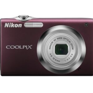 Nikon Coolpix S3000 12.0 MP Digital Camera with 4x Optical Electronic Vibration Reduction (VR) Zoom and 2.7-Inch LCD (Plum)