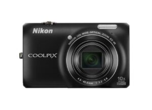 nikon coolpix s6300 16 mp digital camera with 10x zoom nikkor glass lens and full hd 1080p video (black)