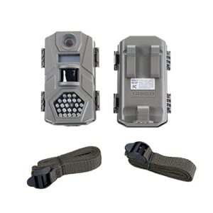 Tasco Trail Camera, 12MP, 2 Pack, Low Glow, Tan, Removable Battery Trays