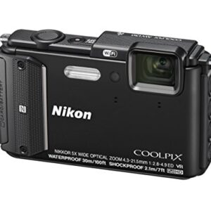 Nikon COOLPIX AW130 Waterproof Digital Camera with Built-In Wi-Fi (Black)