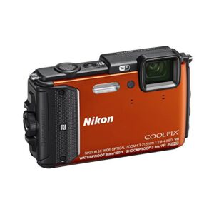 Nikon - Coolpix AW130 16.0-Megapixel Waterproof Digital Camera - Orange