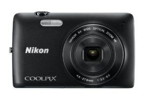 nikon coolpix s4300 16 mp digital camera with 6x zoom nikkor glass lens and 3-inch touchscreen lcd (black)