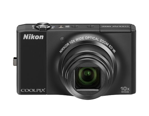 Nikon Coolpix S8000 14.2MP Digital Camera with 10x Optical Vibration Reduction (VR) Zoom and 3.0-Inch LCD (Black)