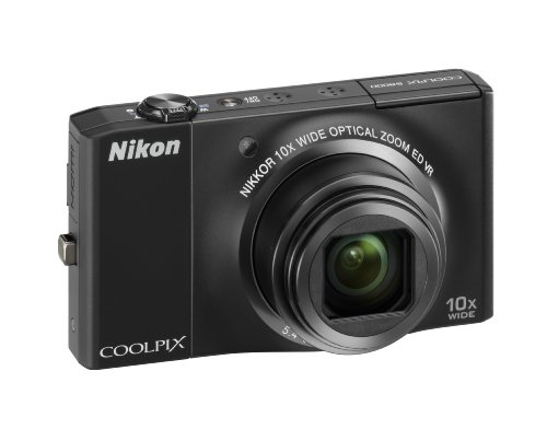 Nikon Coolpix S8000 14.2MP Digital Camera with 10x Optical Vibration Reduction (VR) Zoom and 3.0-Inch LCD (Black)