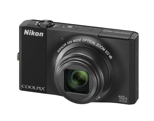 Nikon Coolpix S8000 14.2MP Digital Camera with 10x Optical Vibration Reduction (VR) Zoom and 3.0-Inch LCD (Black)