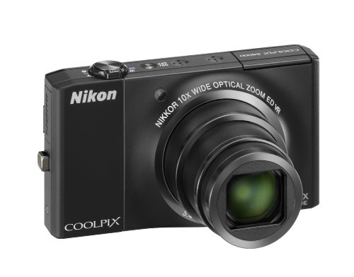 Nikon Coolpix S8000 14.2MP Digital Camera with 10x Optical Vibration Reduction (VR) Zoom and 3.0-Inch LCD (Black)