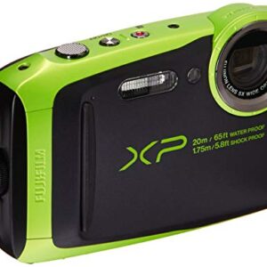 Fujifilm 600019756 FinePix XP120 Shock & Waterproof Wi-Fi Digital Camera, Black/Lime Green